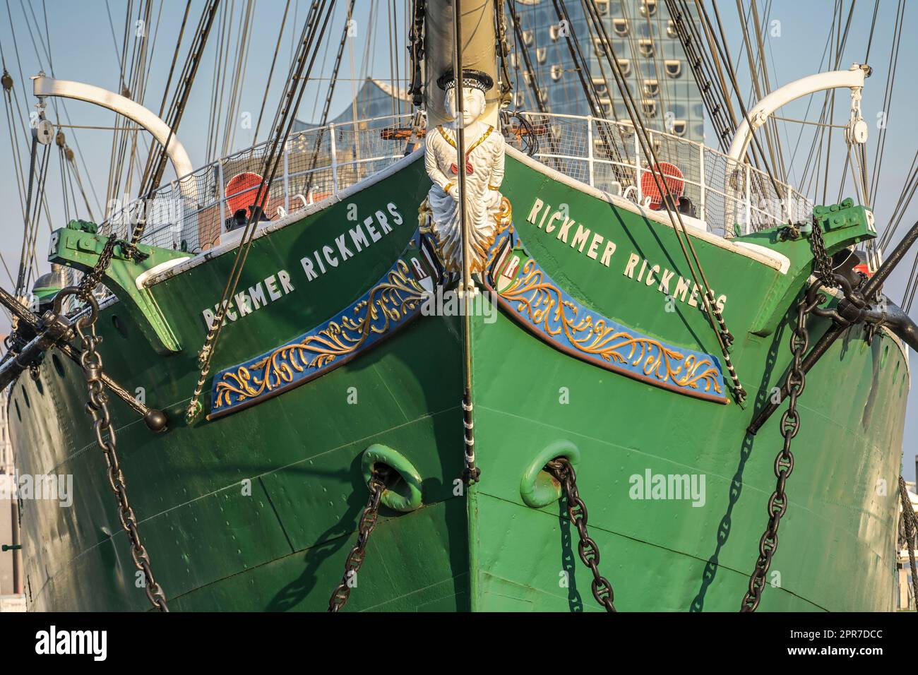 Museumsschiff Rickmer Rickmers, Landungsbrücken, Hamburg, Deutschland ...