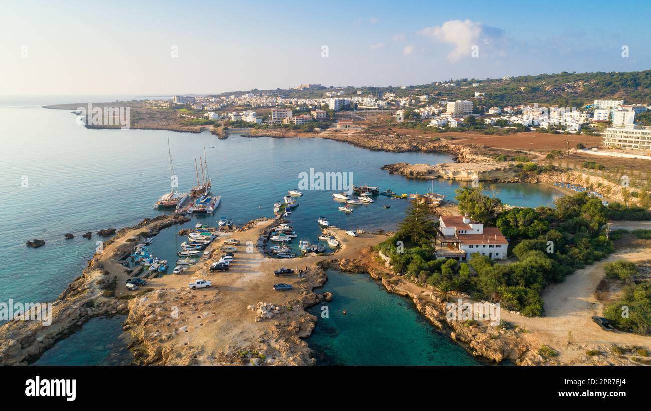 Aerial Green bay, Protaras, Cyprus Stock Photo - Alamy