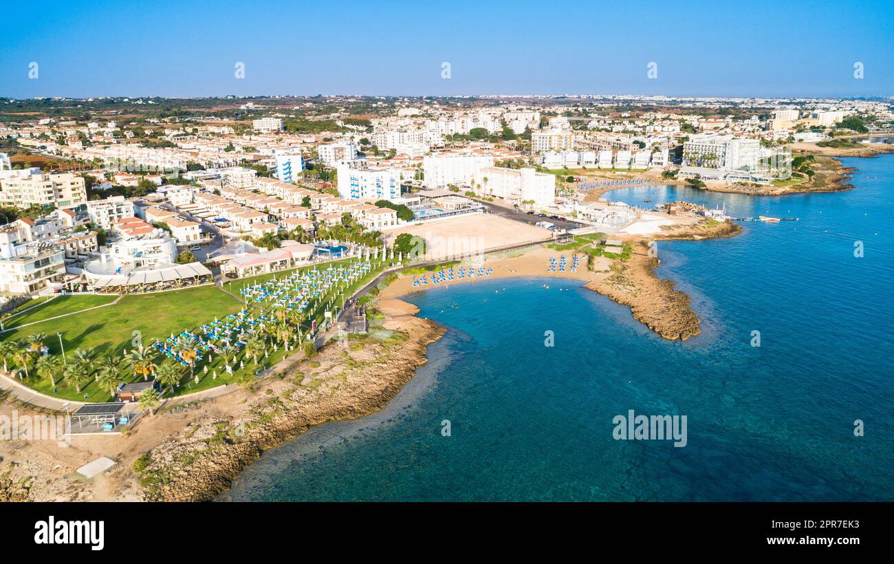 Aerial Pernera beach, Protaras, Cyprus Stock Photo - Alamy