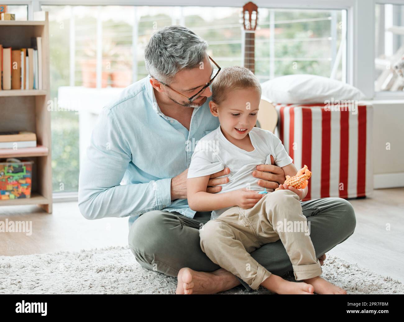 Father playing children home hi-res stock photography and images - Alamy