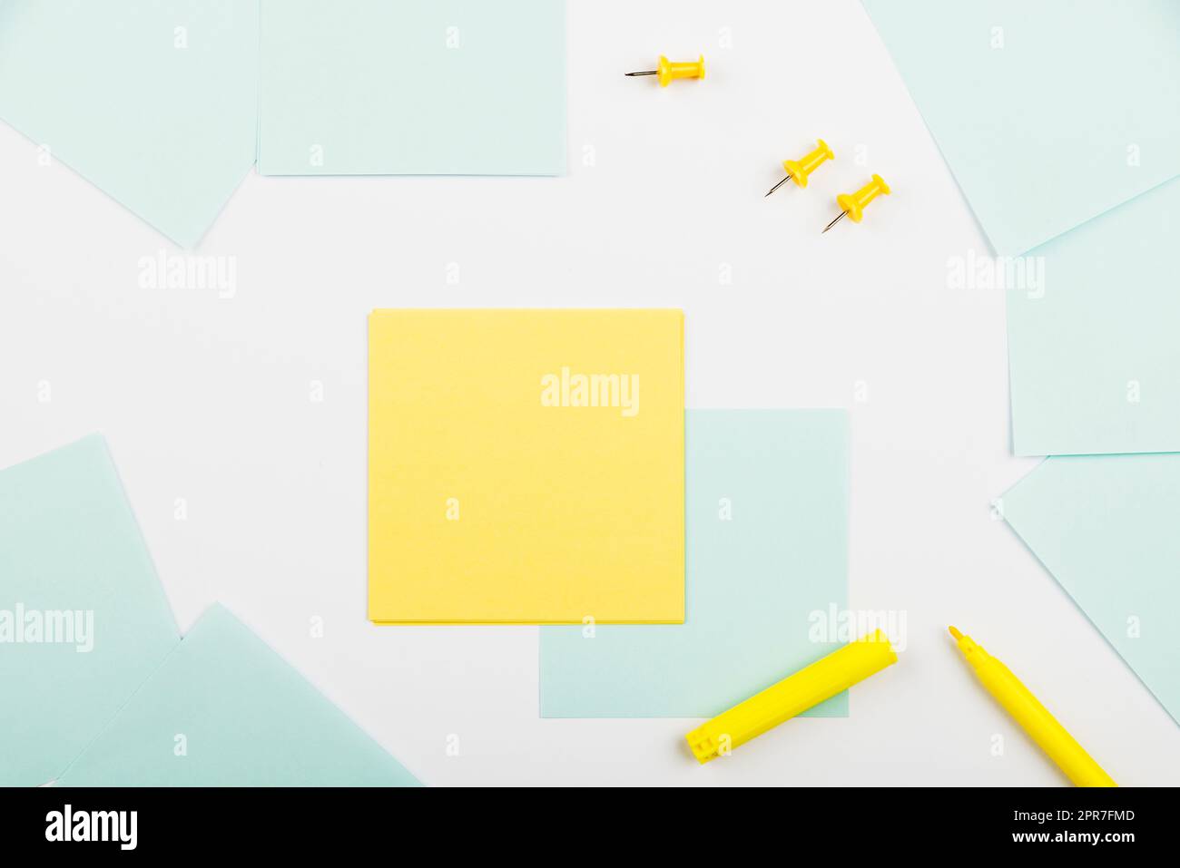 Important Messages Presented On Notes With Memos, Pins And Marker ...