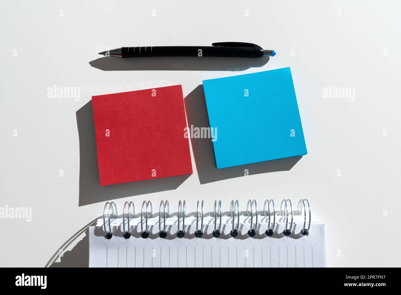 Important Messages Written On Two Notes On Desk With Pen And Notebook ...