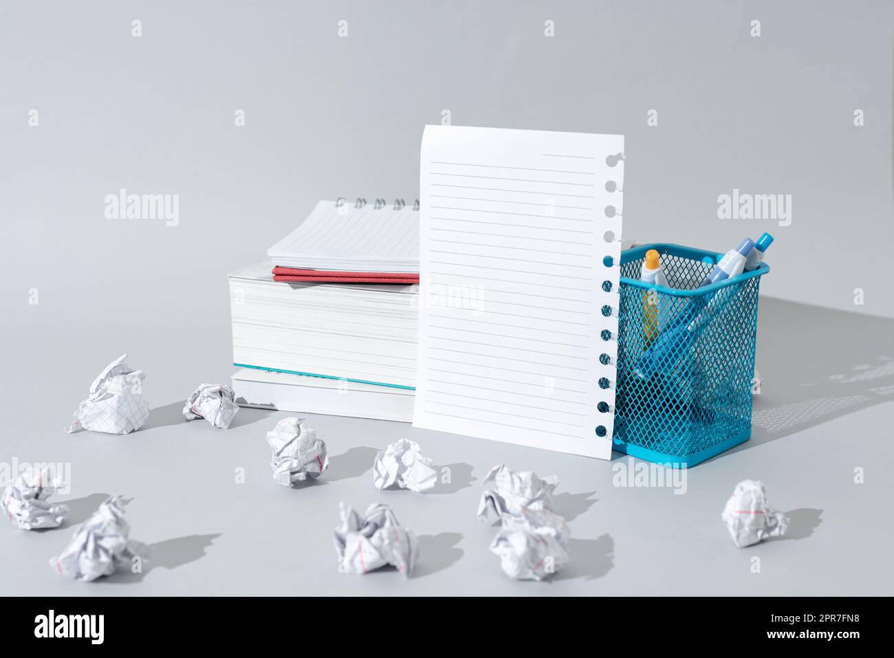 Important Messages Presented On Note On Desk With Pencils, Books And ...