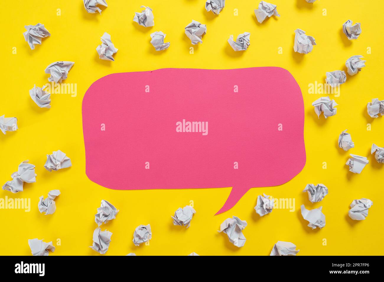 Paper Wraps Placed Around Speech Bubble With Important Information ...