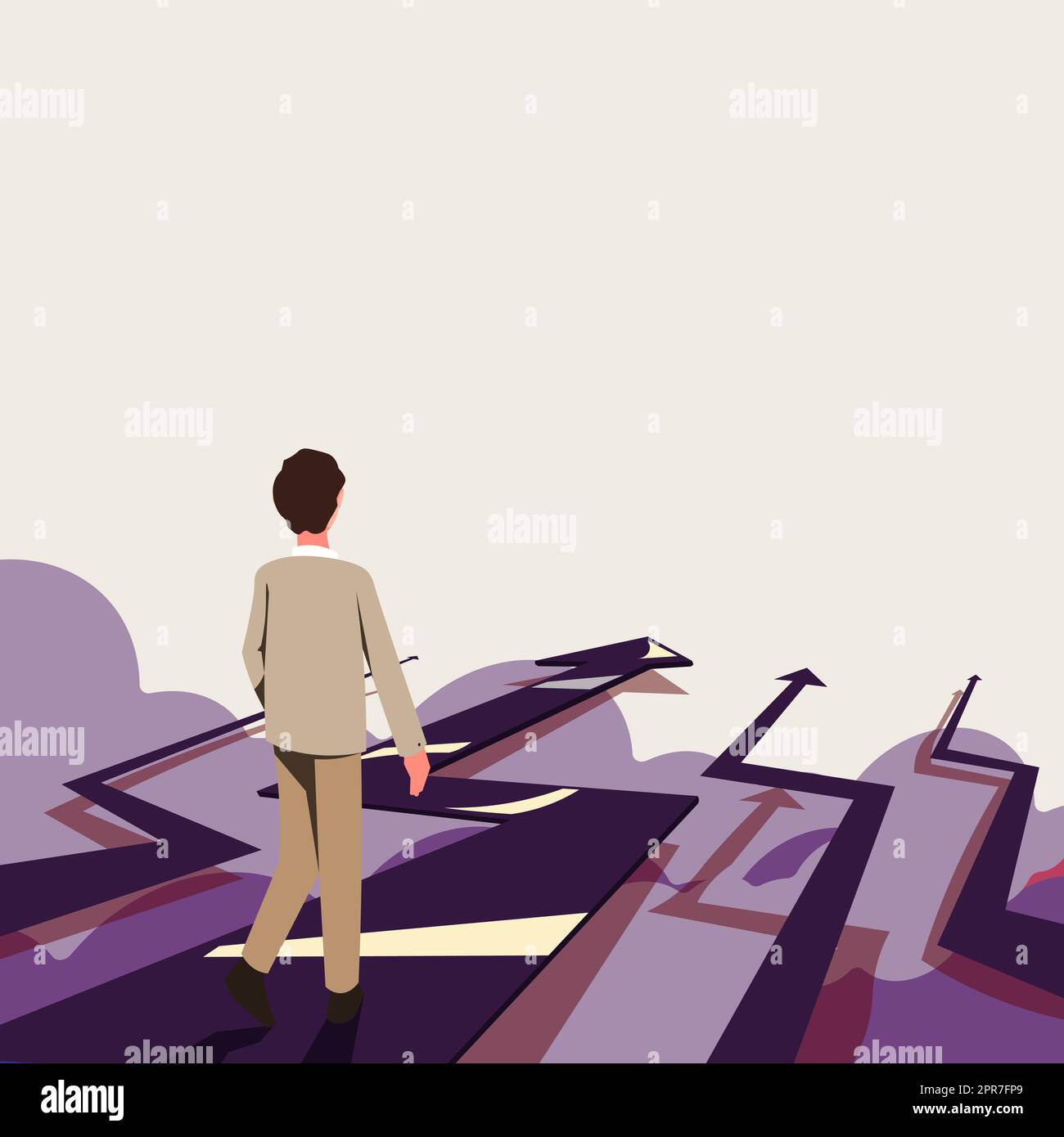 Walking arrows Stock Vector Images - Alamy