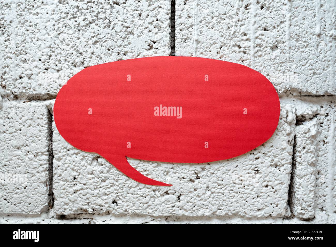 Speech Bubble On Floor With Important Information Written In. Dialogue ...