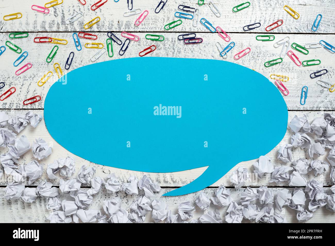 Speech Bubble With Important Ideas Divided On Half With Paper Wraps ...