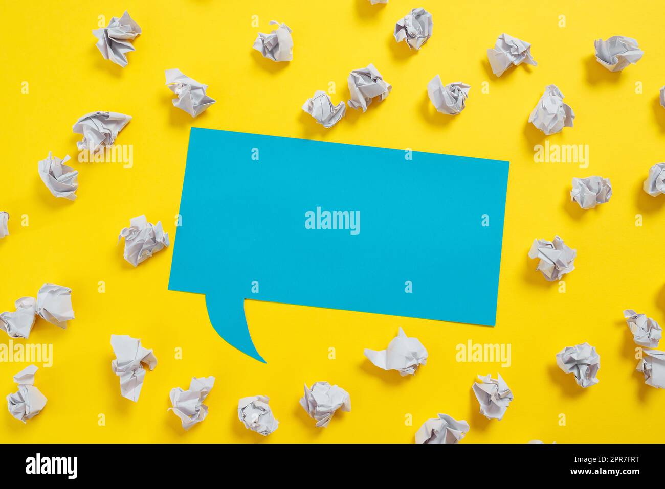 Paper Wraps Placed Around Speech Bubble With Important Information ...