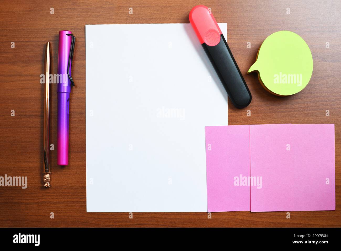 Important Messages Written On Piece Of Paper And Sticky Notes On Desk ...