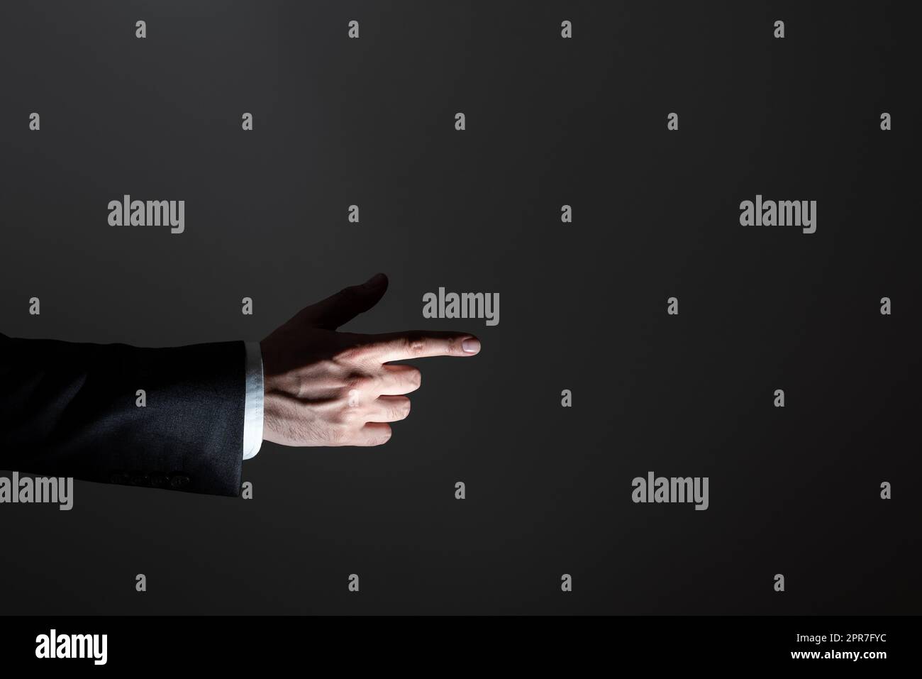 One Finger Pointing Important Infortmations. Hand Presenting Crutial ...