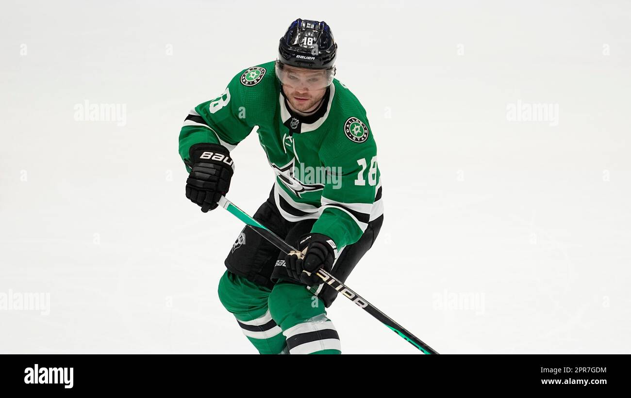 Dallas Stars center Max Domi makes a pass during Game 5 of an NHL ...