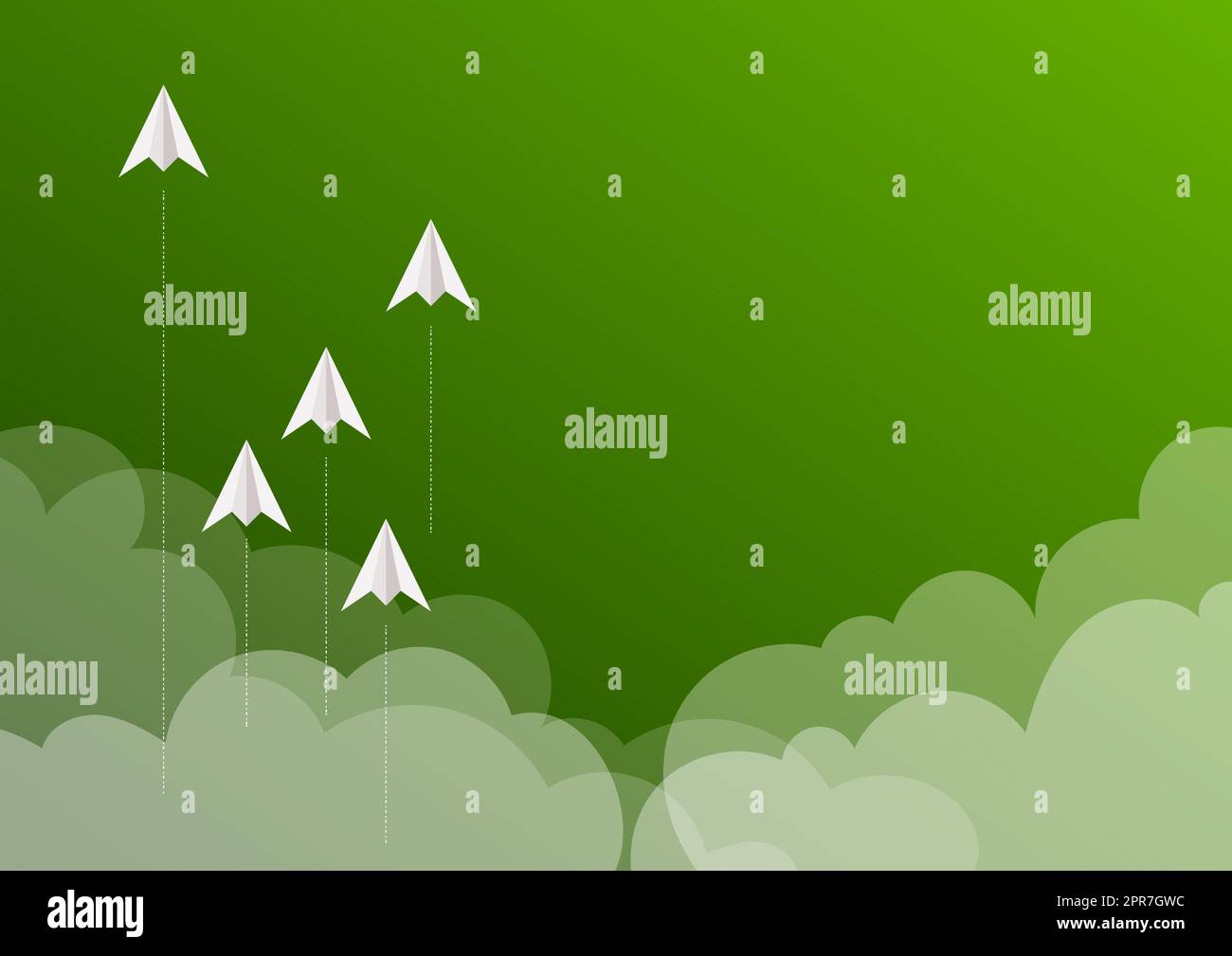 Five airplanes Stock Vector Images - Alamy