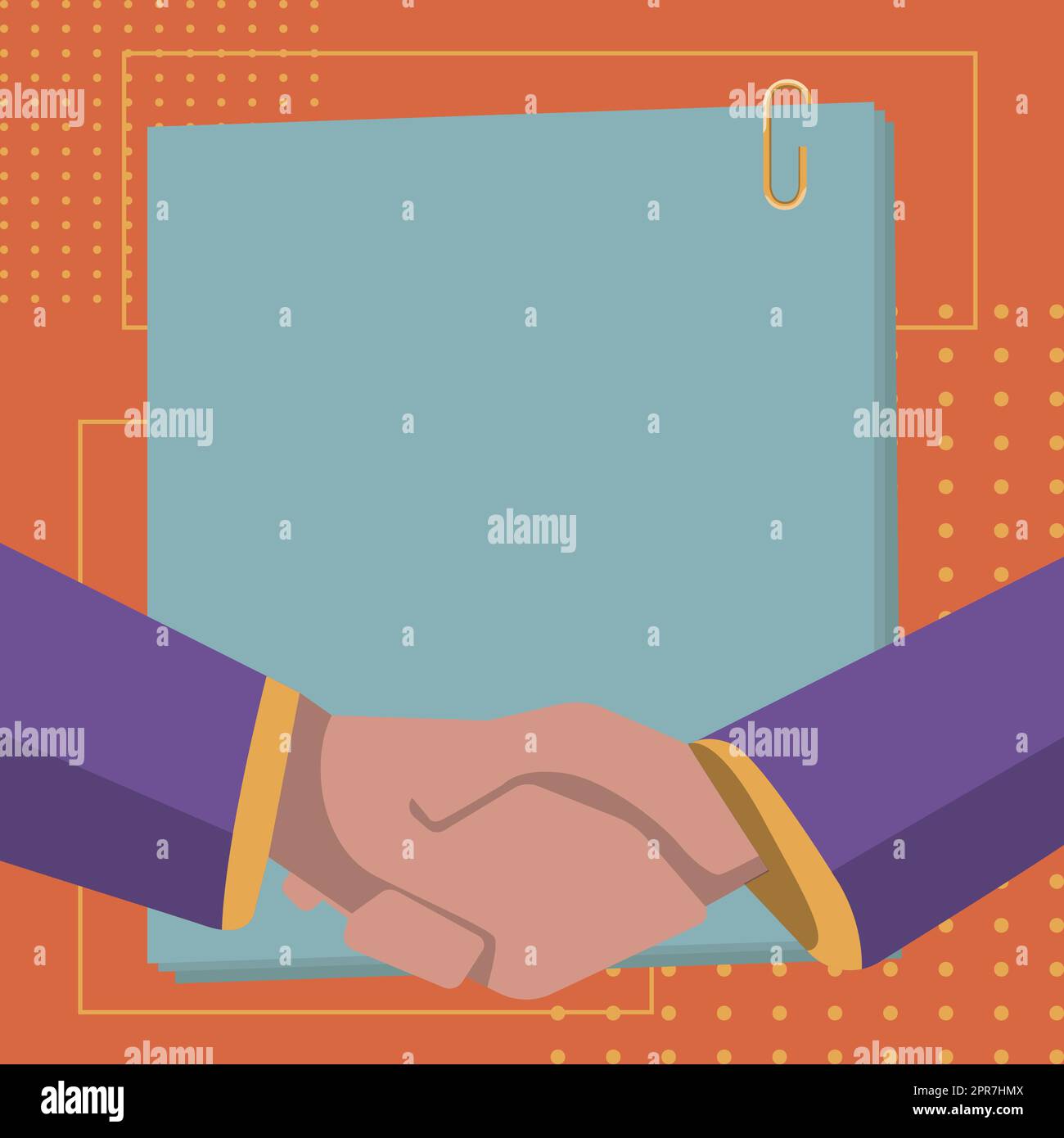 Businesswoman paper drawing start Stock Vector Images - Alamy