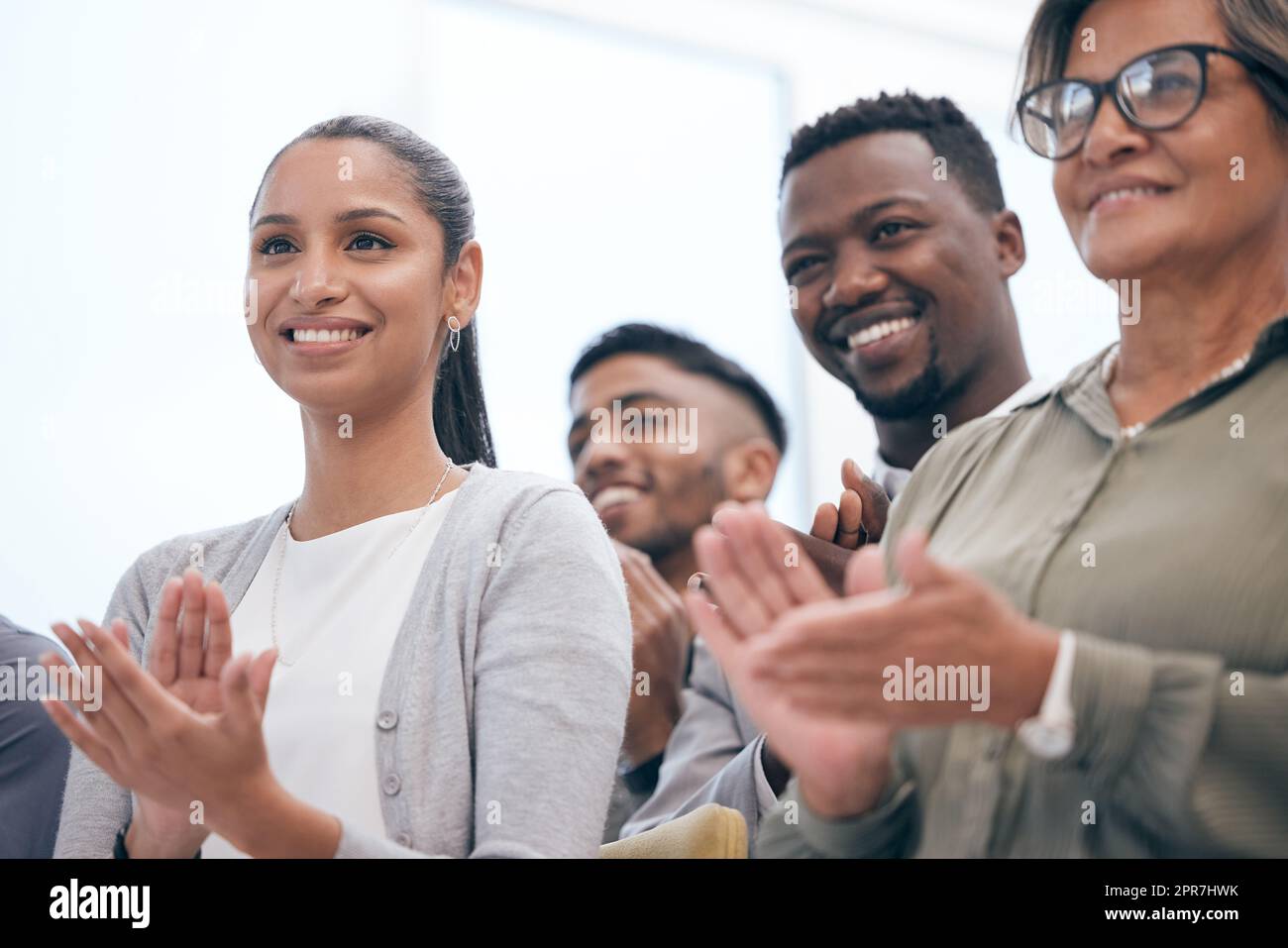 Man woman laughing clapping hands hi-res stock photography and images ...
