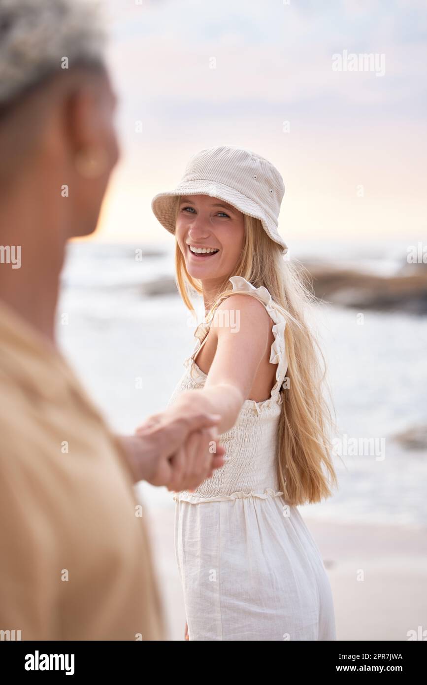Closeup Portrait Of An Young Affectionate Mixed Race Couple Standing On