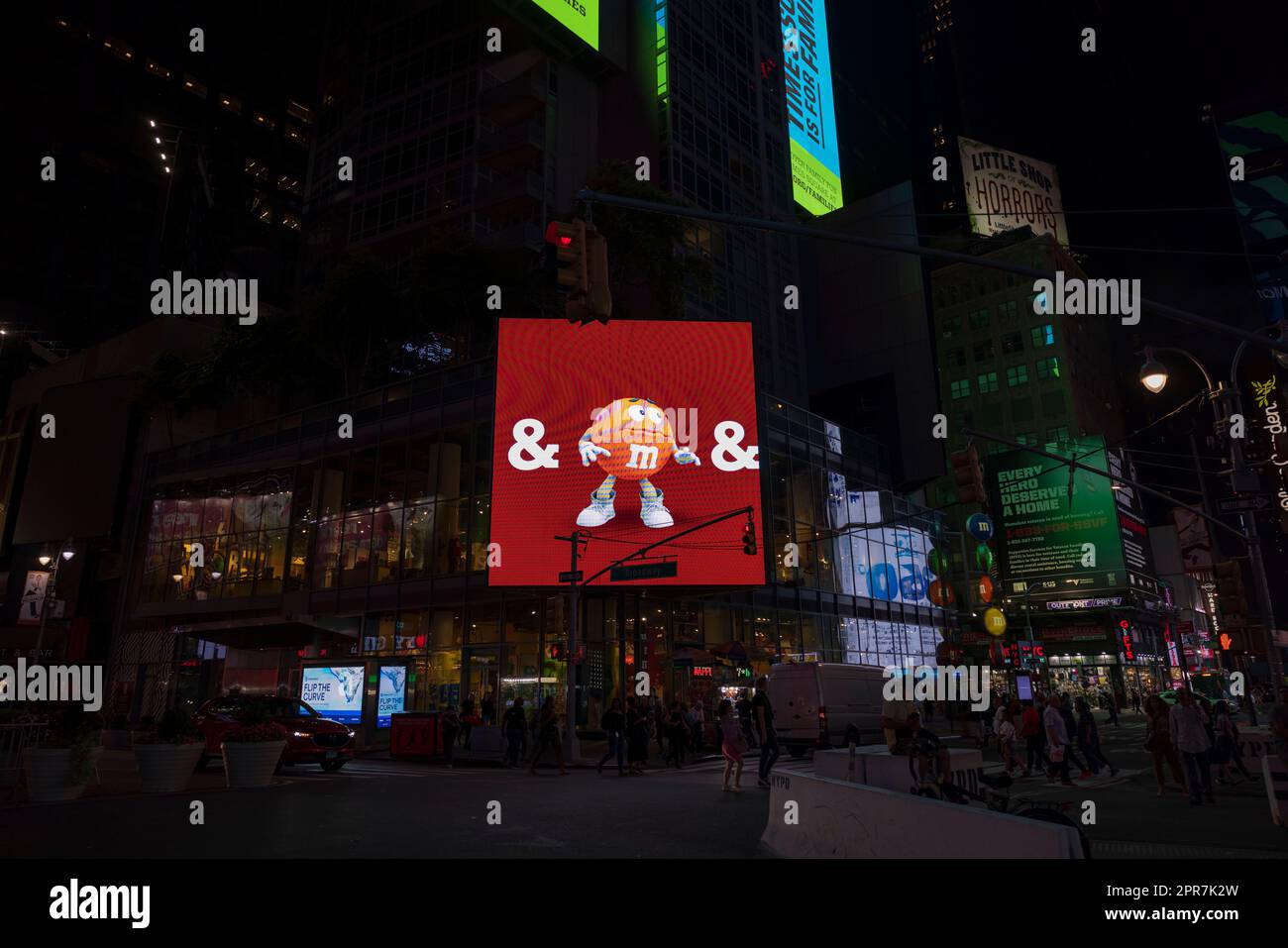 Gorgeous night Broadway view with led panel lights with image mm's ...