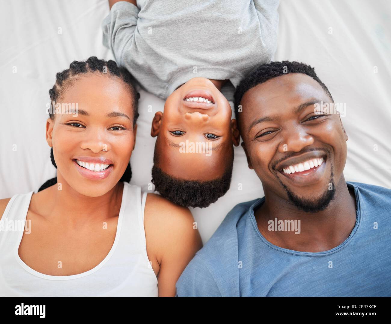 Man woman sleeping bed above hi-res stock photography and images - Alamy