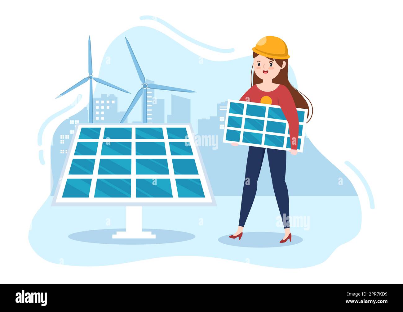 Solar Energy Installation, Panel or Wind Turbine Maintenance with Home ...