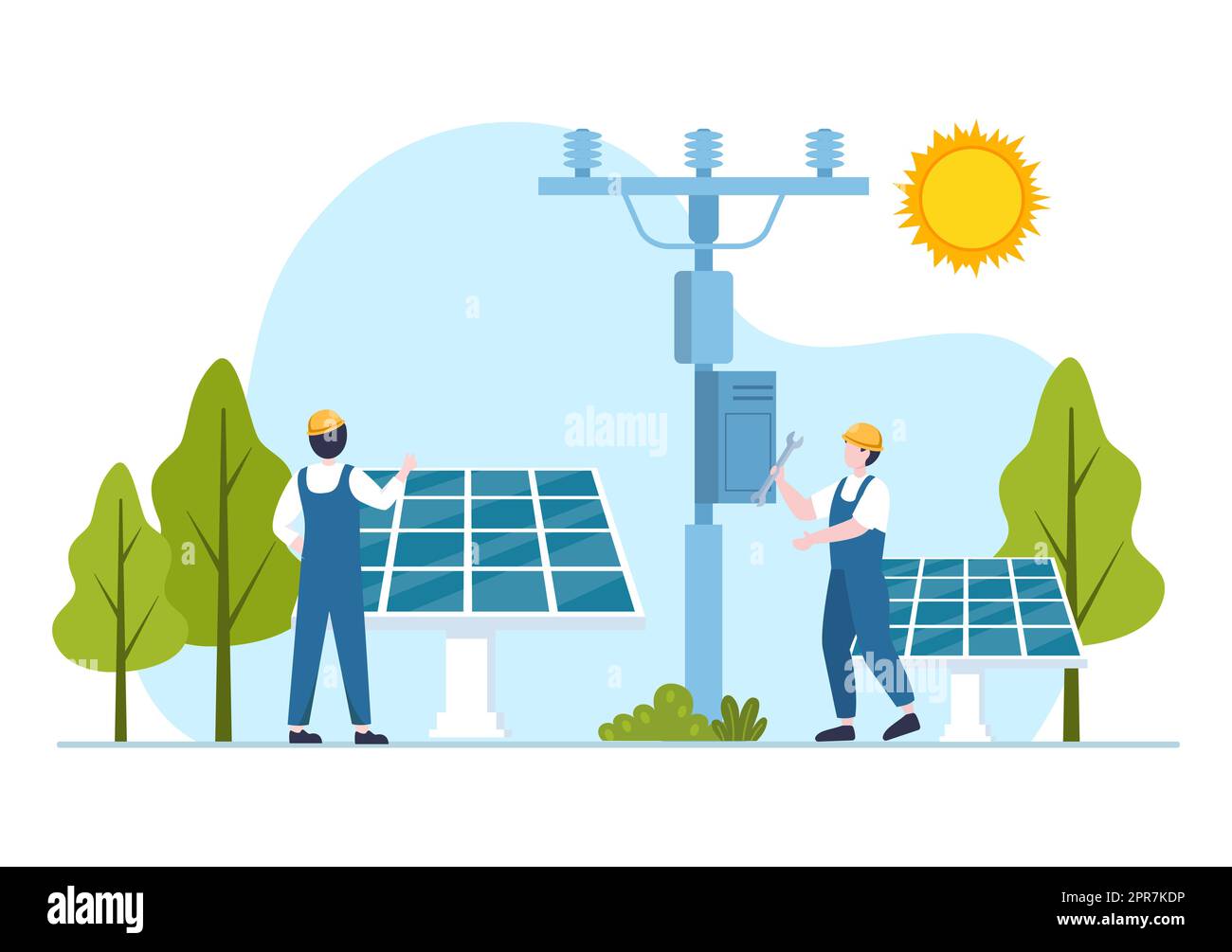 Solar Energy Installation, Panel or Wind Turbine Maintenance with Home ...