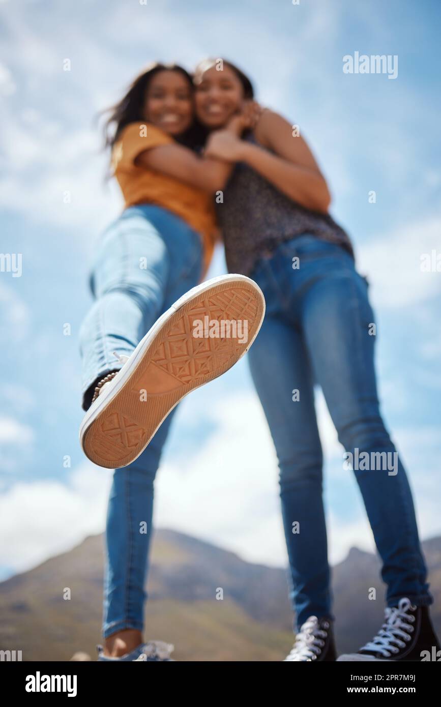 Its better to have a few real friends than many fake ones. Low angle ...