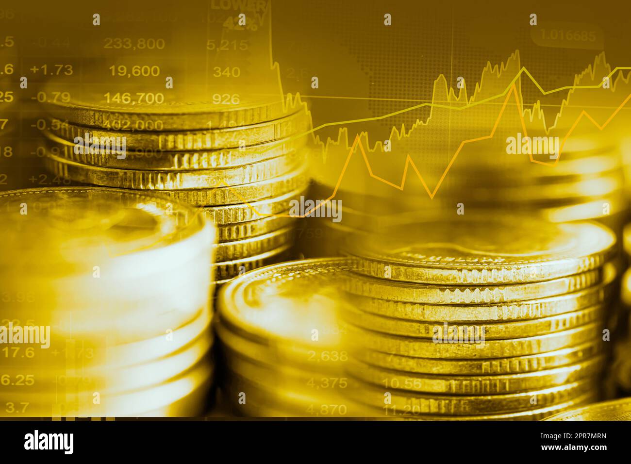 Stock market finance business, economy trend graph digital technology ...