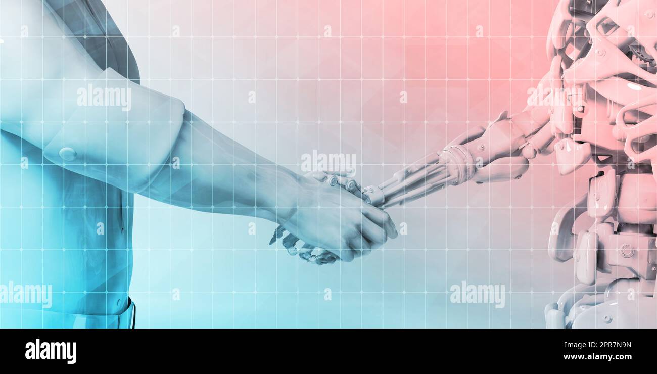 Disruptive Technology and Science Engineering in Robotics Stock Photo ...