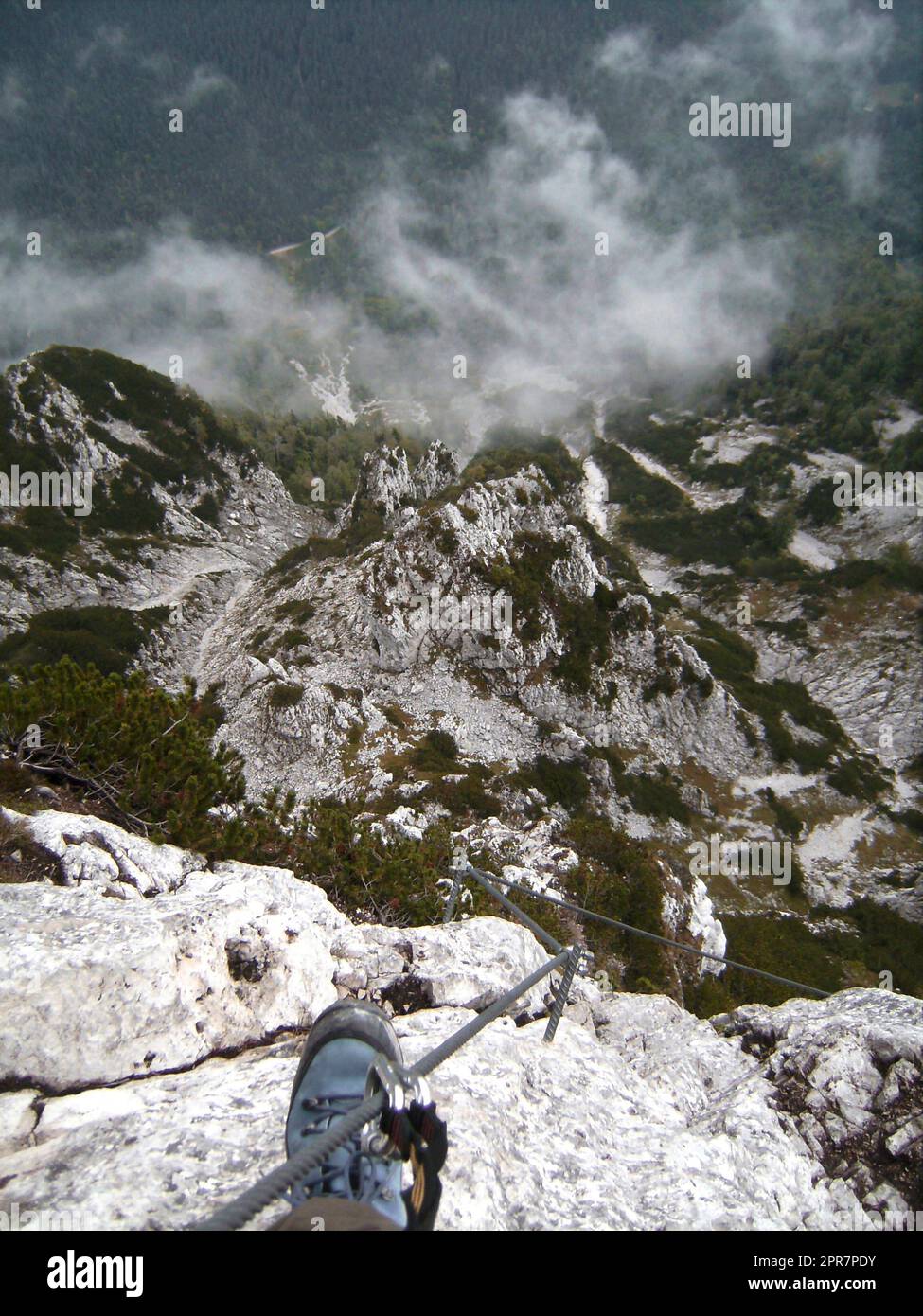 Piding via ferrata climbing route, Chiemgau in Bavaria, Germany Stock ...