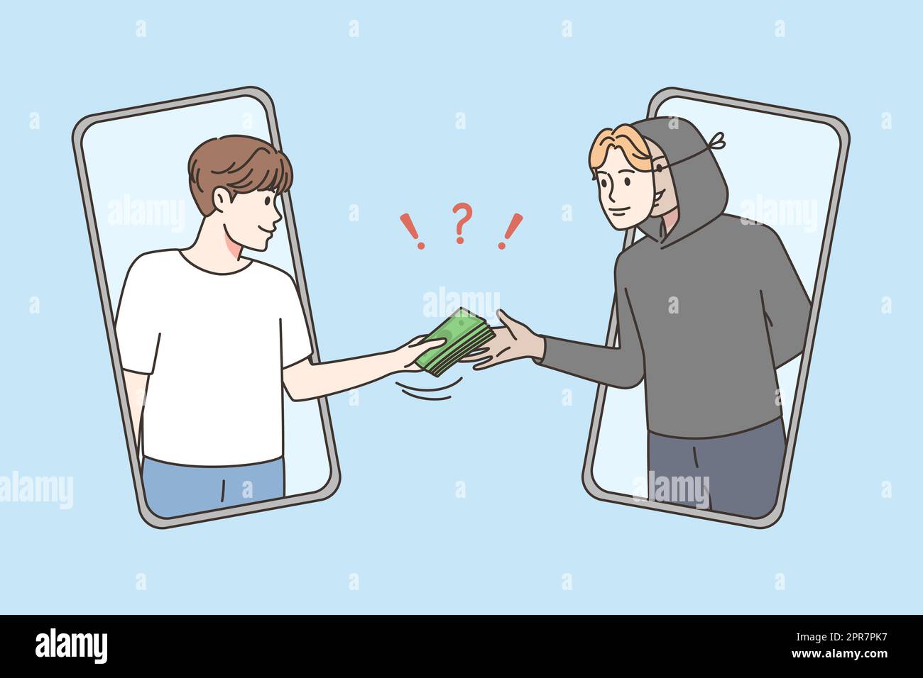 Online scammer illustration hi-res stock photography and images - Alamy