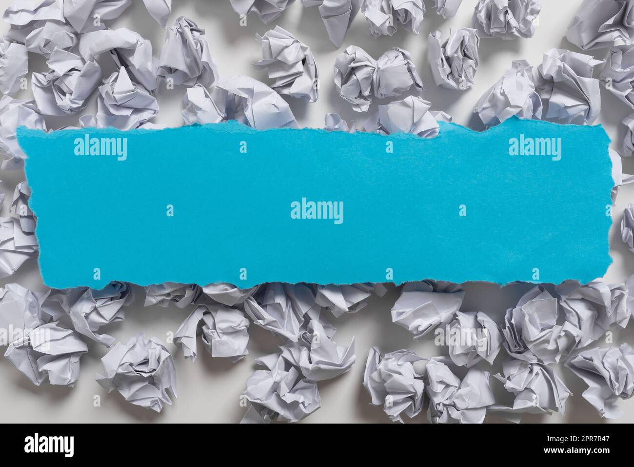 Paper Wraps Placed Under Important Informations. Wrinkled Notes ...