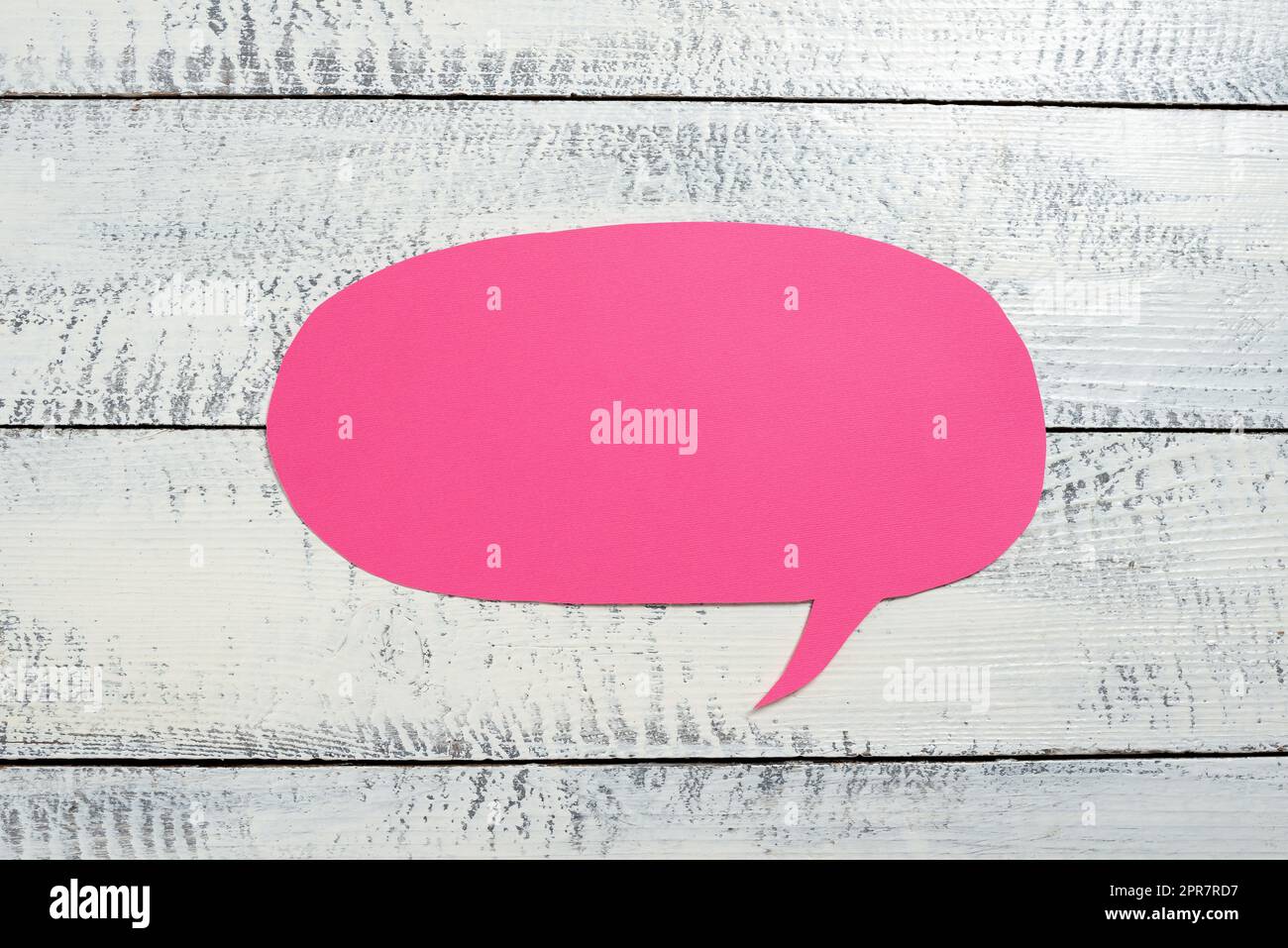 Speech Bubble On Floor With Important Information Written In. Dialogue ...