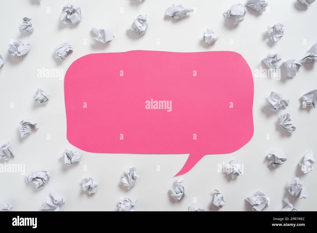 Paper Wraps Placed Around Speech Bubble With Important Information ...