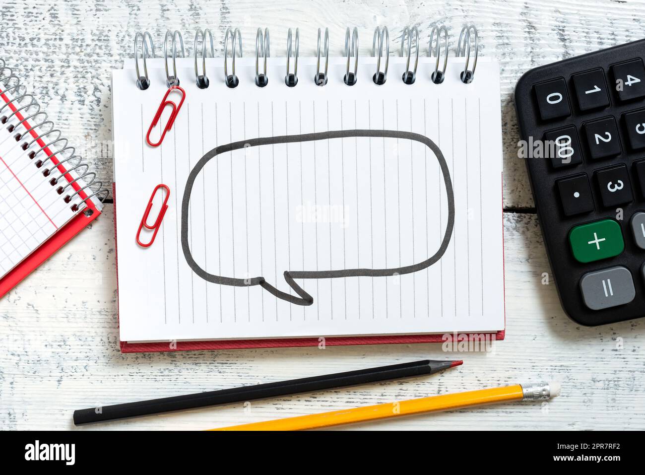 Speech Bubble With Important Messages Written On Notebook On Floor With ...