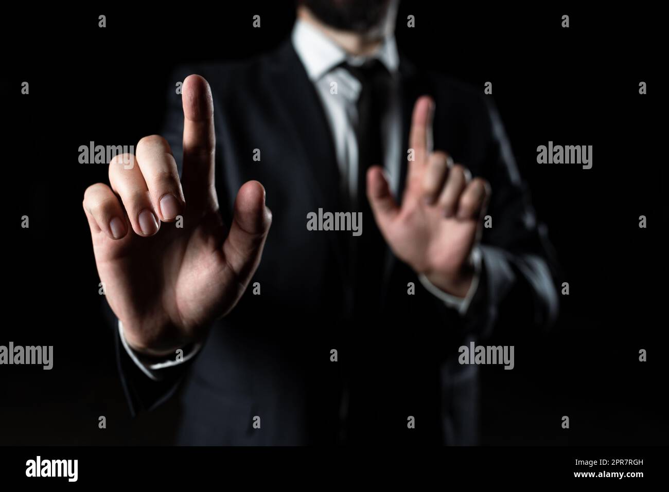 Two index fingers touching hi-res stock photography and images - Alamy