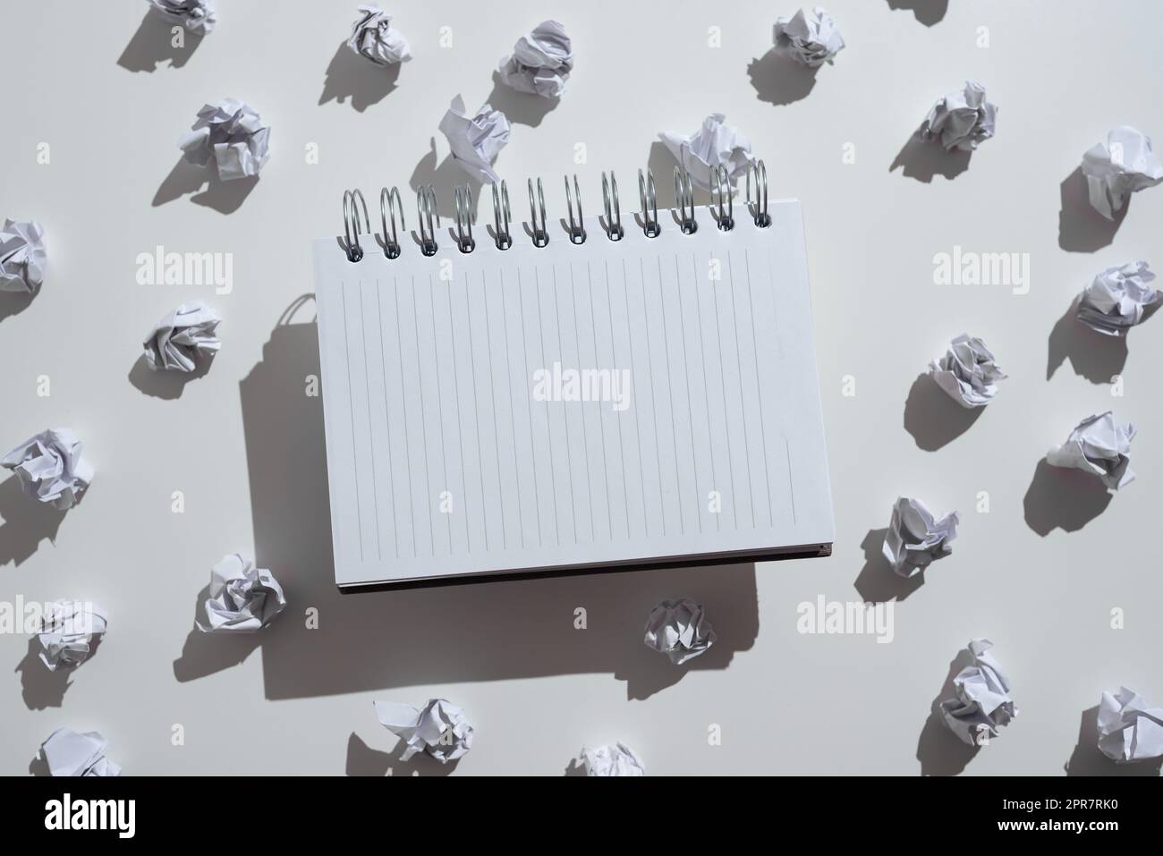 Notepad With Important Informations Surrounden By Paper Wraps. Notebook ...