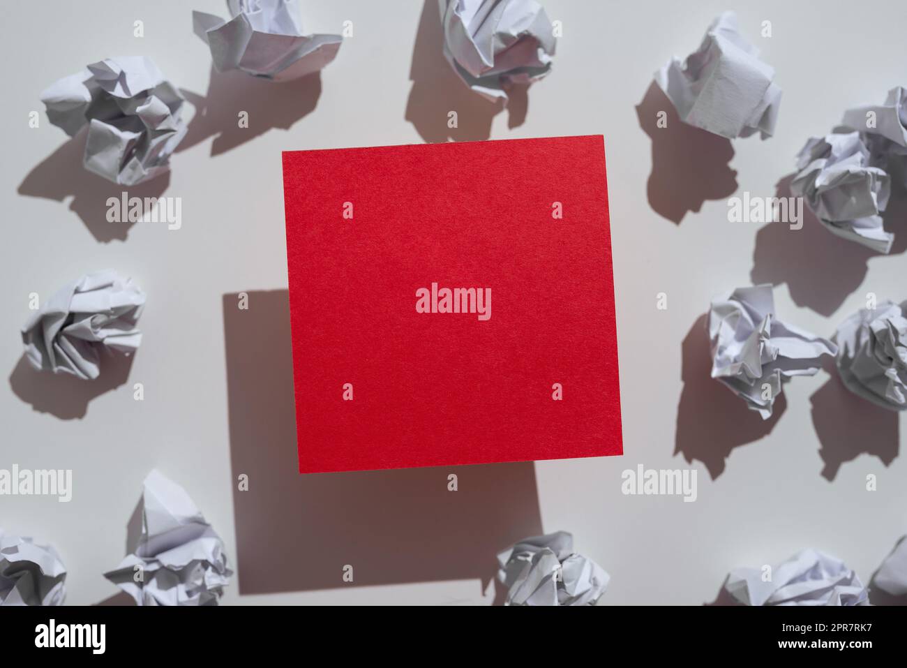 Paper Wraps Placed Around Important Informations. Wrinkled Notes ...