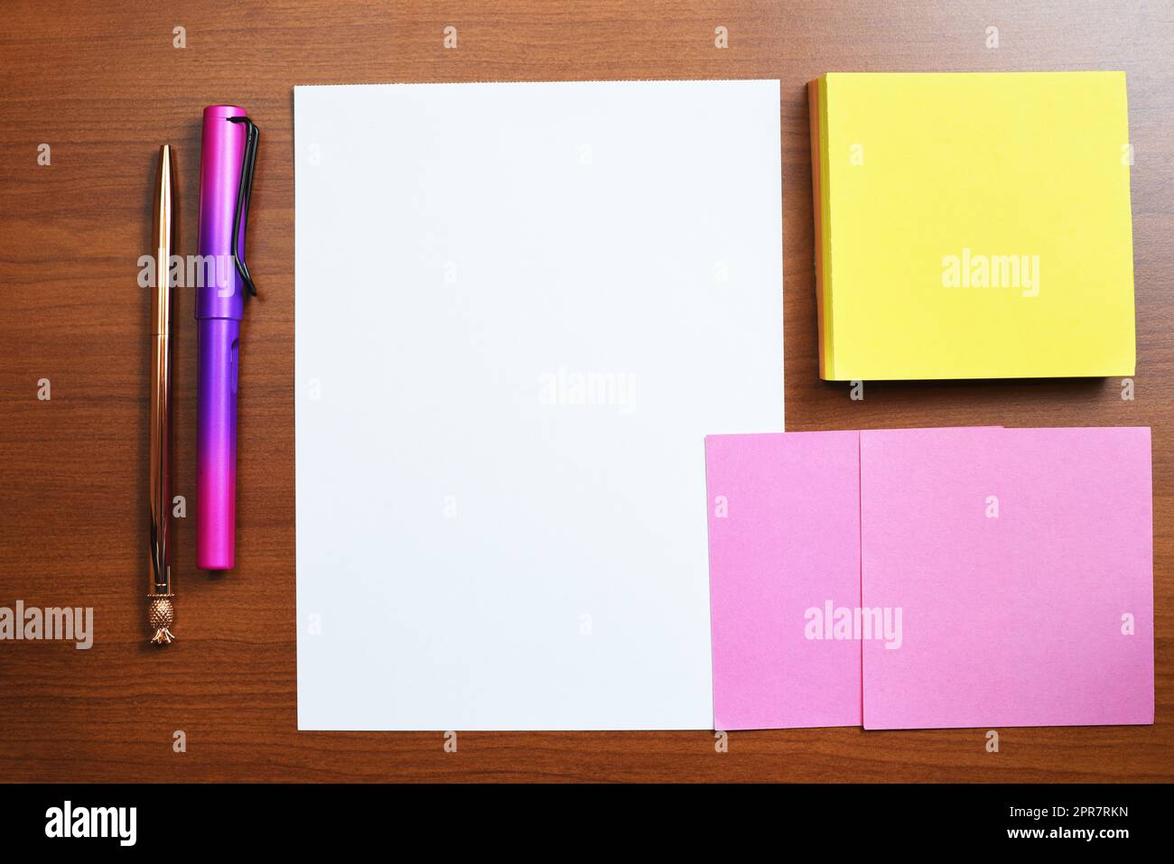 Important Messages Written On Piece Of Paper And Sticky Notes On Desk ...