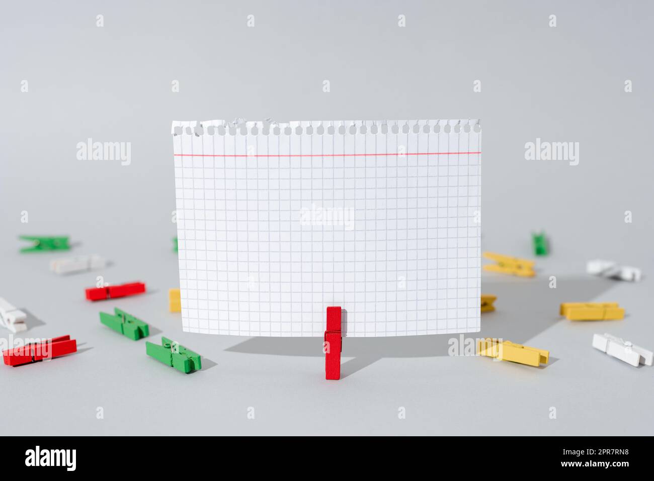 Important Message Presented On Piece Of Paper Clipped With Clip With ...