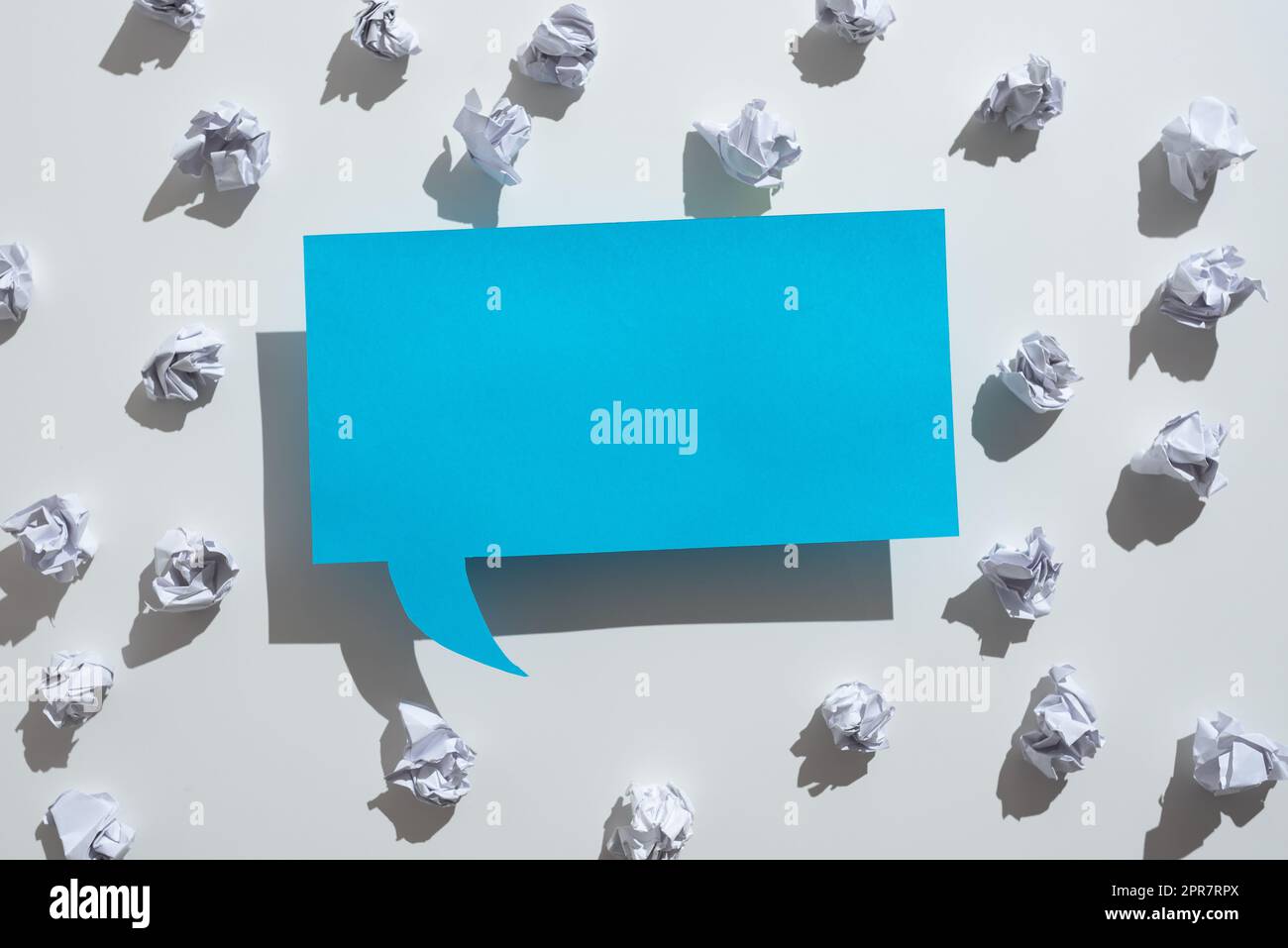 Paper Wraps Placed Around Speech Bubble With Important Information ...