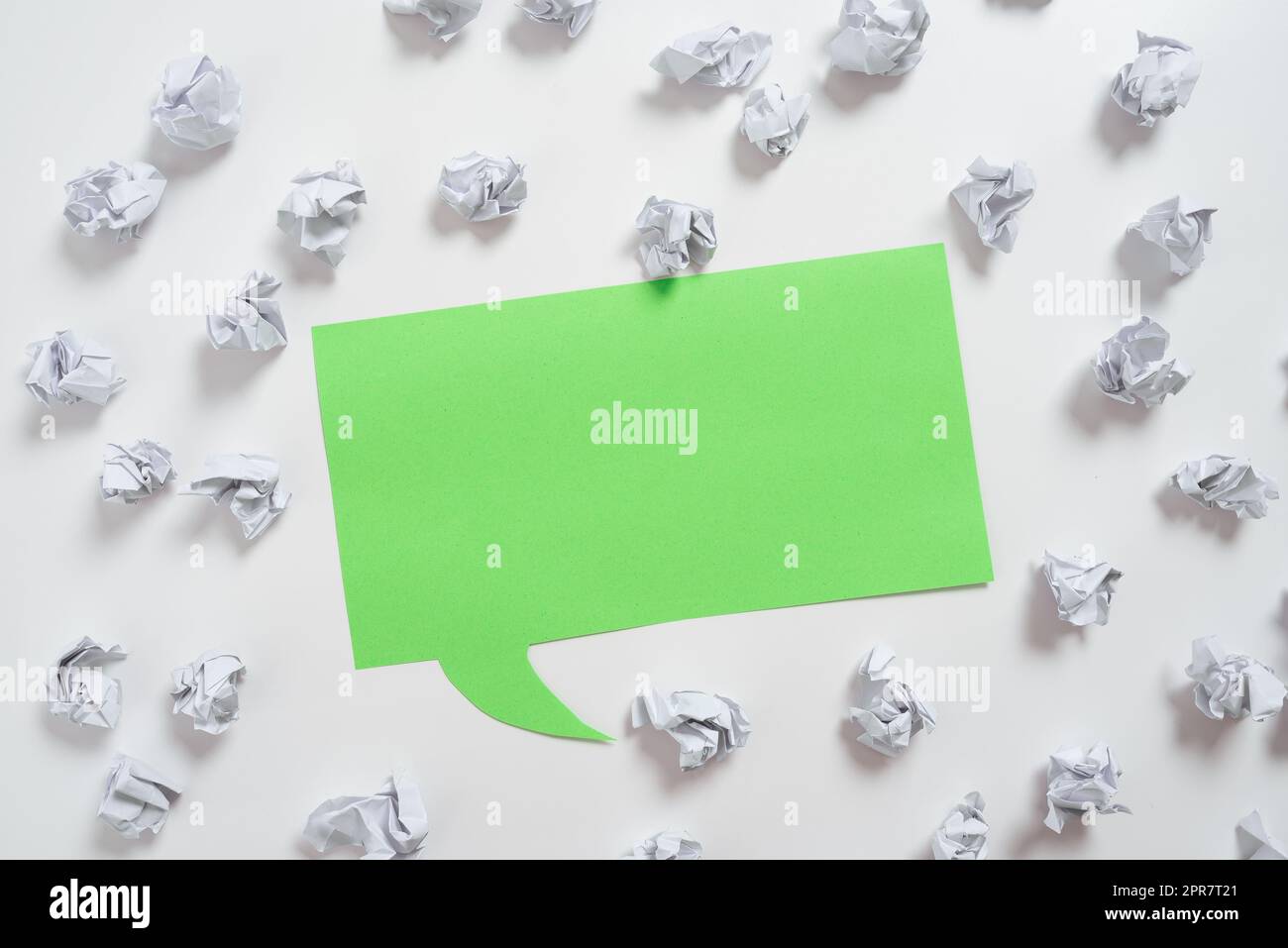 Paper Wraps Placed Around Speech Bubble With Important Information ...