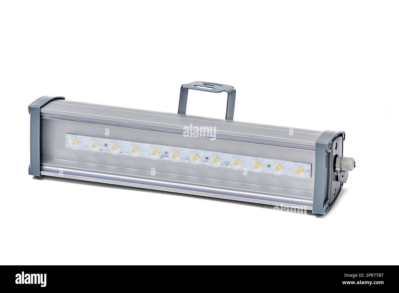 Outdoor LED lamp on white insulated background Stock Photo - Alamy