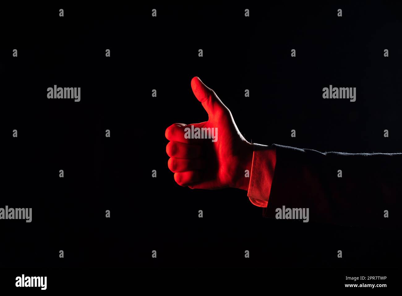 Hand Showing Ok Sign With Gesture. Palm Presenting Thumbs Up ...