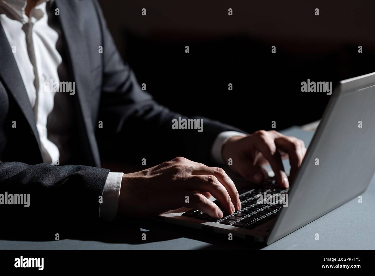 Worker entering data hi-res stock photography and images - Alamy