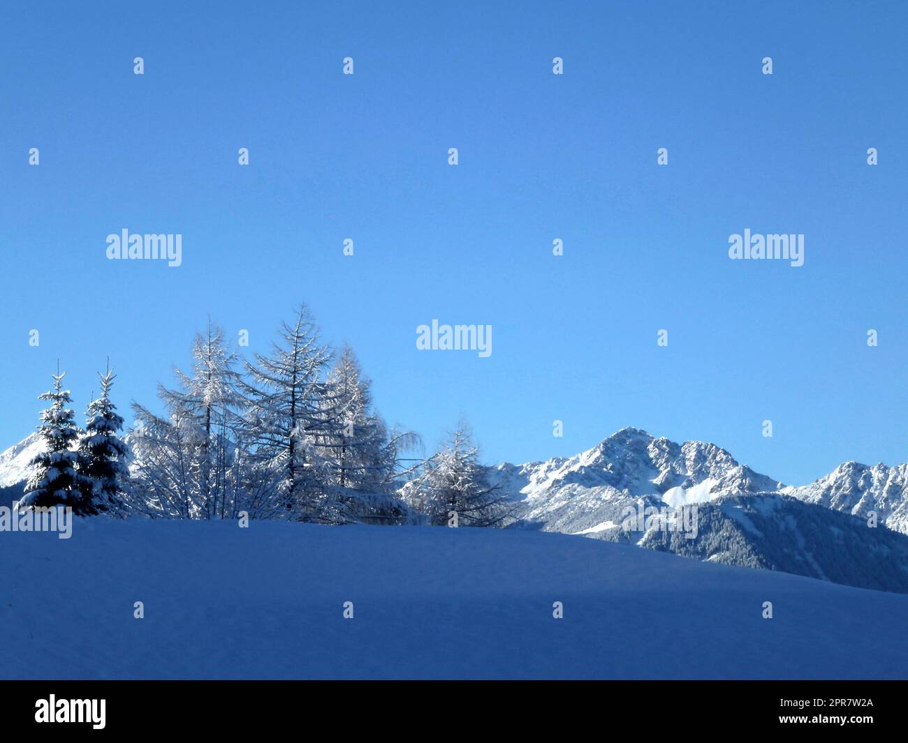 Winter hiking tour to Hoher Frassen mountain, Raggal, Austria Stock ...