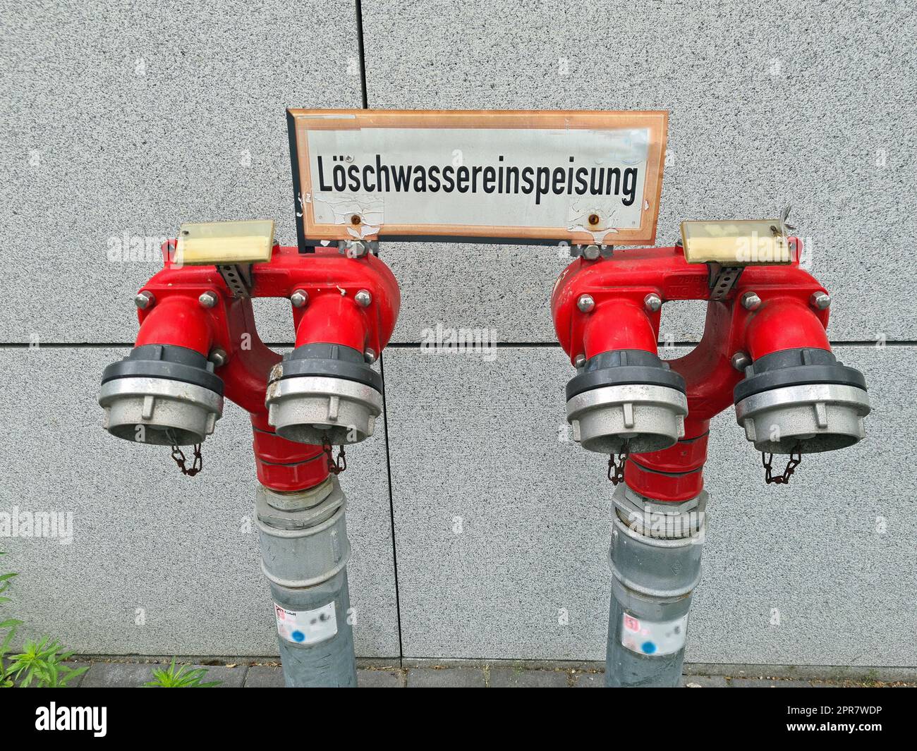 Lines for the fire brigade for extinguishing water Stock Photo - Alamy