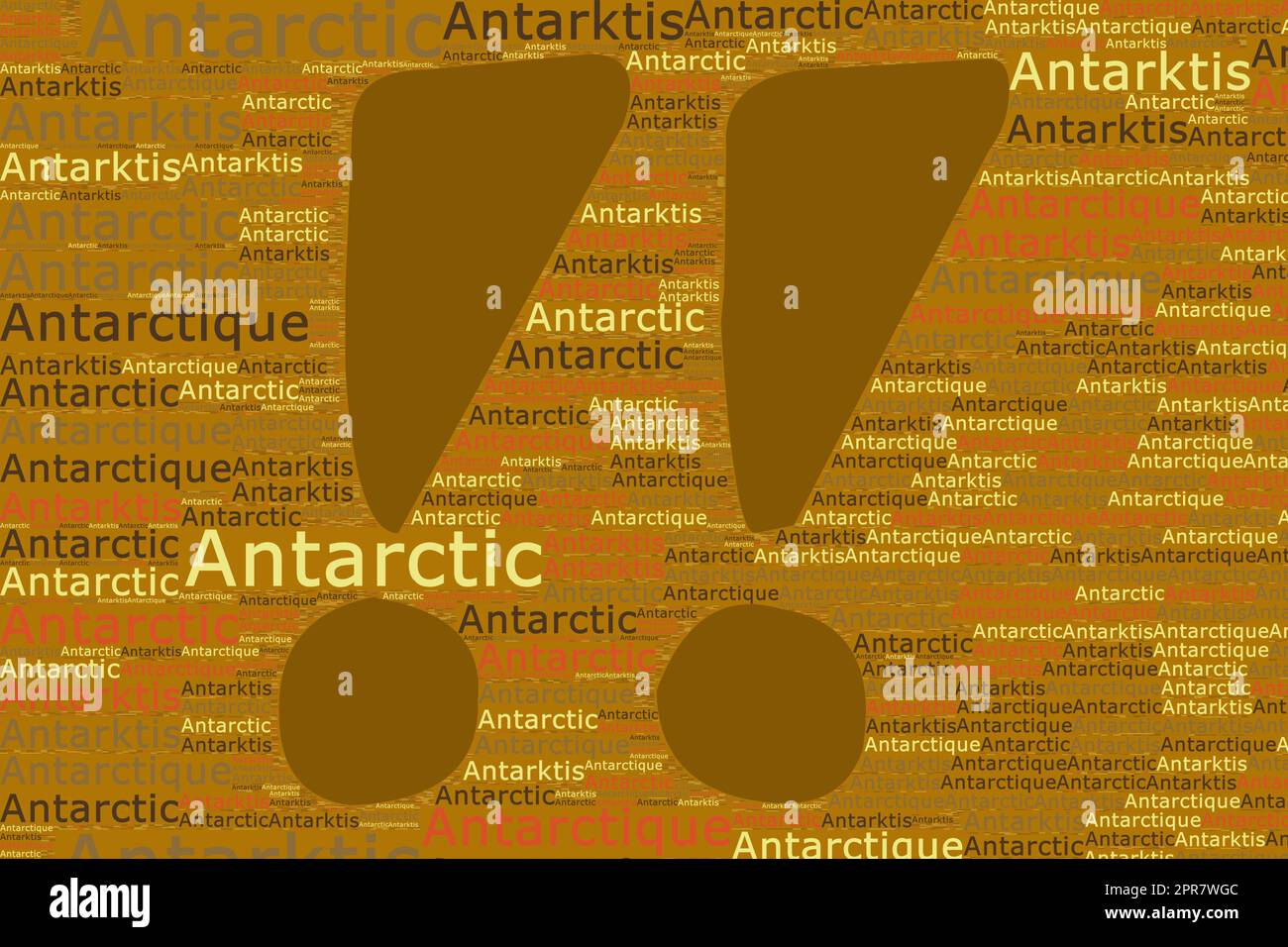 The Words 'Antarktis, Antarctic, Antarctique, ' as Word Art, Word Cloud ...