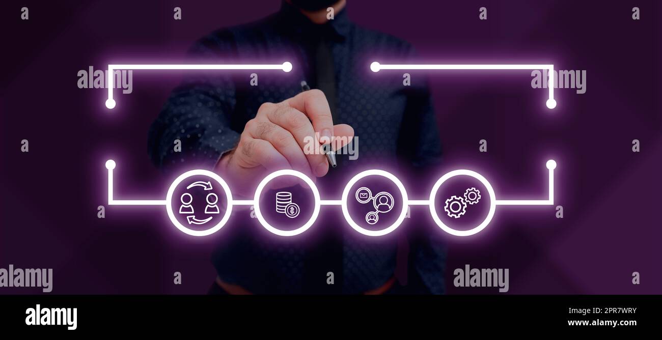 Businessman in suit holding open palm symbolizing successful teamwork ...