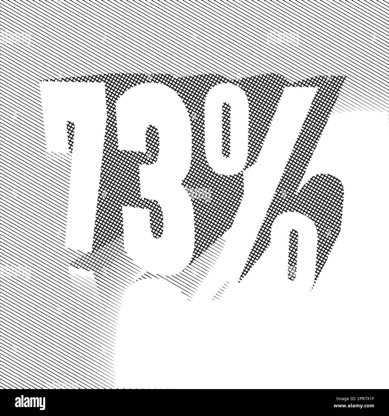 73%, 73 percent as a 3D illustration, 3D rendering Stock Photo - Alamy