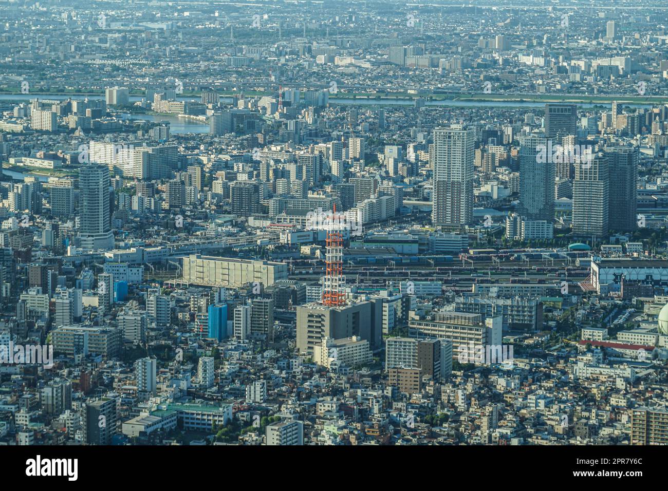 Arakawa and the city of Tokyo Stock Photo - Alamy
