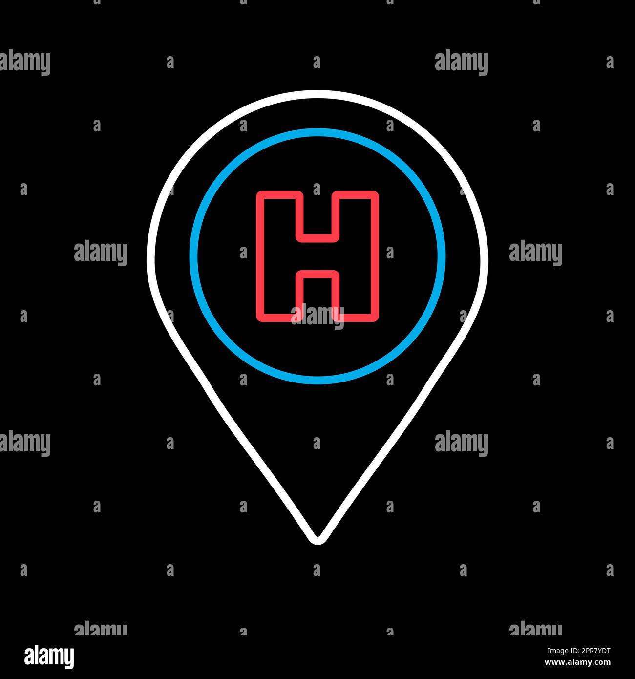 Map marker icon helicopter hi-res stock photography and images - Alamy