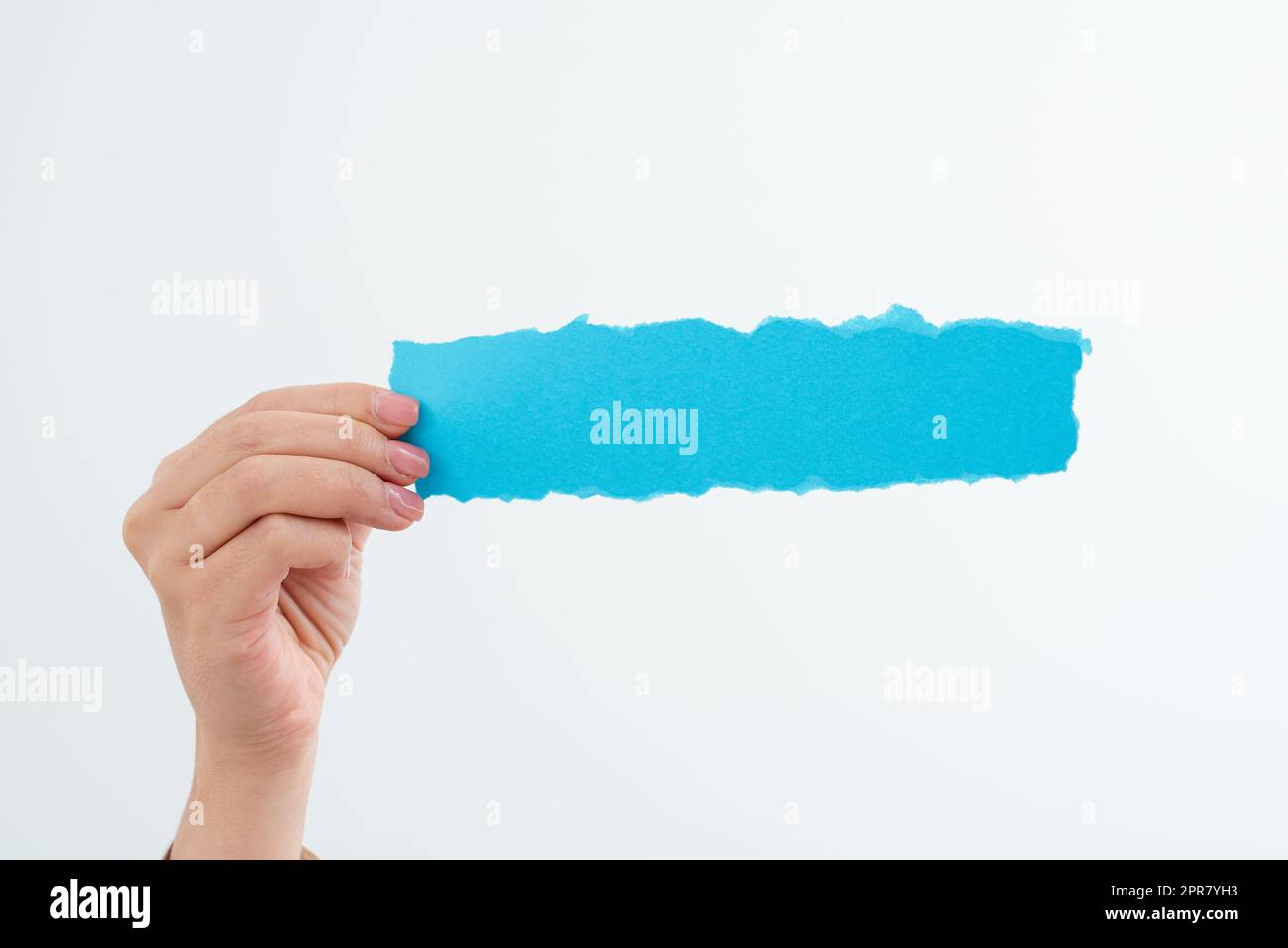 Businesswoman Holding Piece Of Paper With Important Messages With One ...